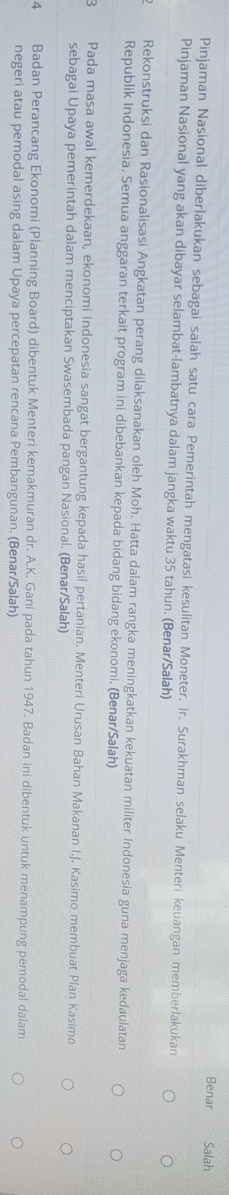 1. Pinjaman Nasional diberlakukan sebagai | StudyX