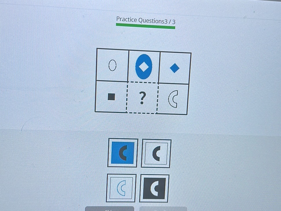 What shape should replace the question mark? | StudyX