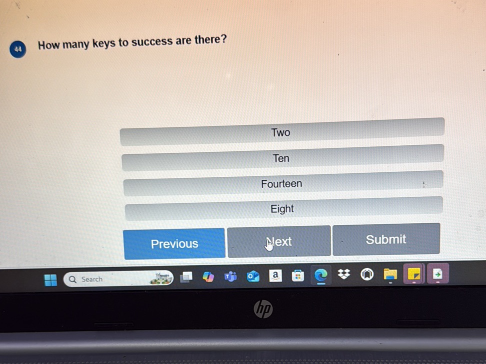 How many keys to success are there? Two Ten | StudyX
