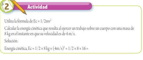 Utiliza la fórmula de $Ec = {1}{2}mv^2$ | StudyX
