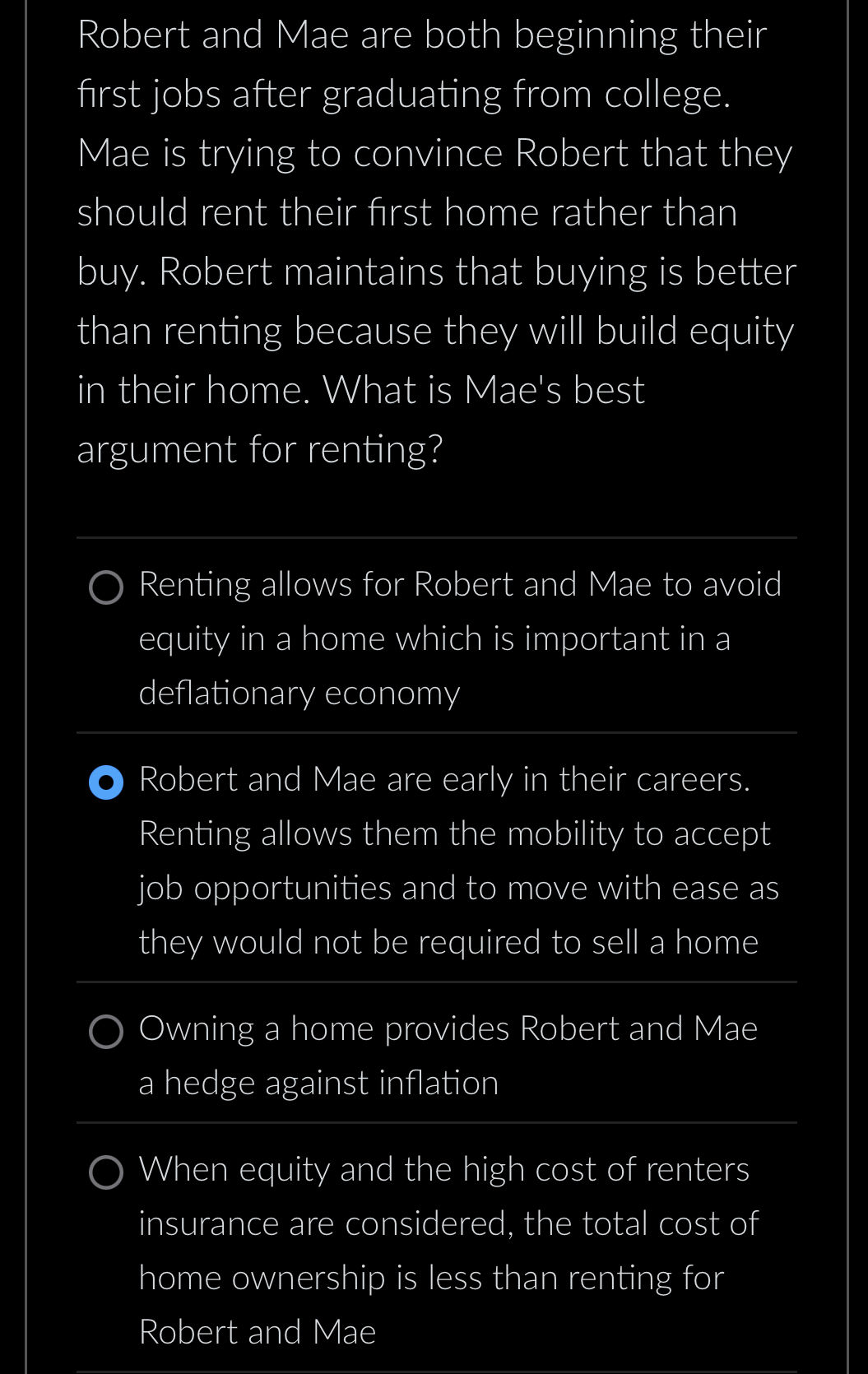 Robert and Mae are both beginning their | StudyX