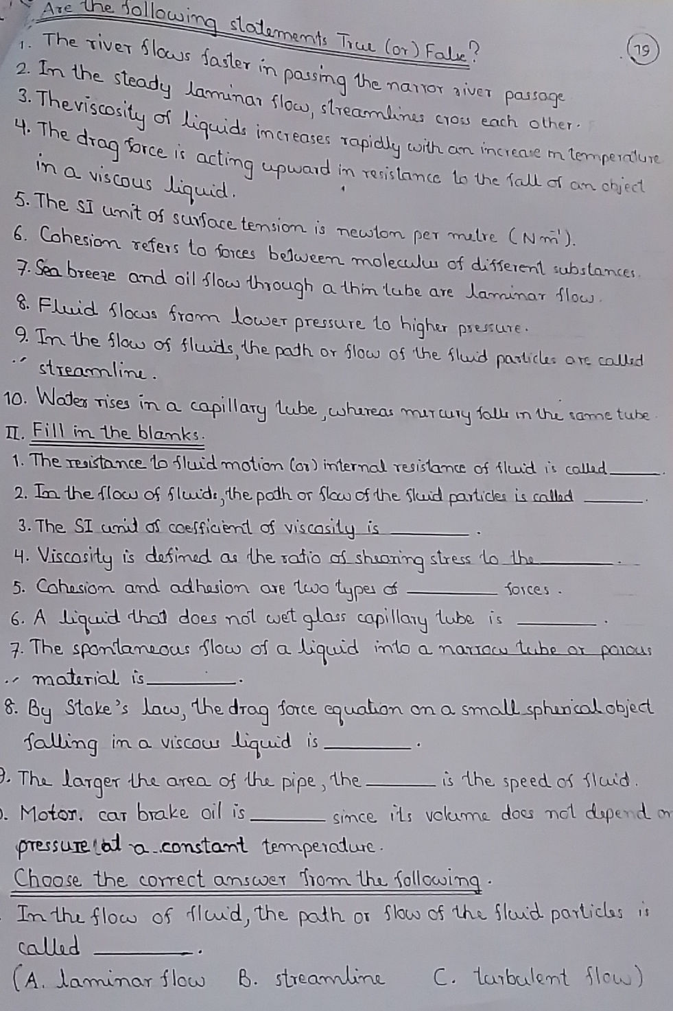 Are the following statements True (or) | StudyX