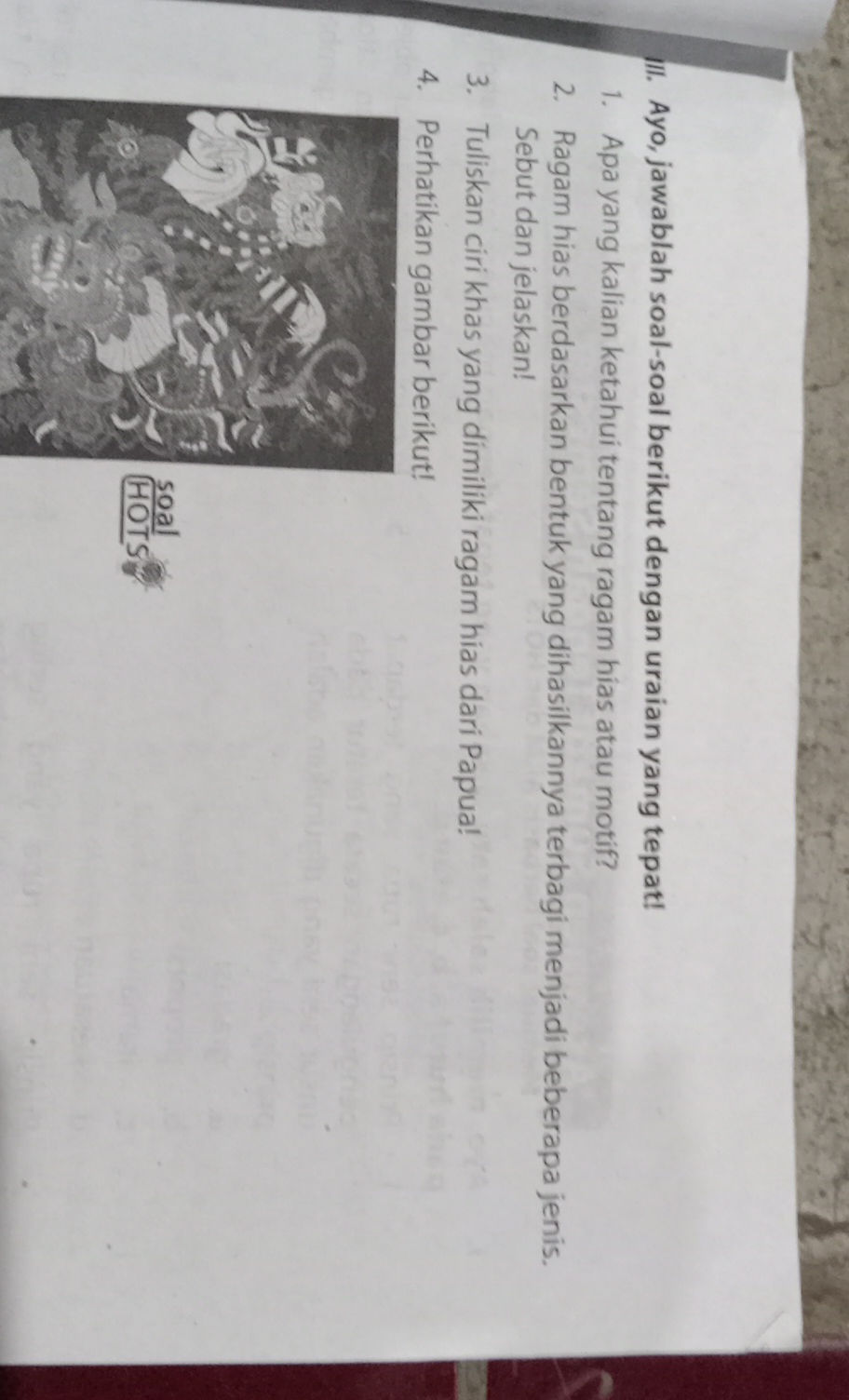 III. Ayo, jawablah soal-soal berikut dengan | StudyX