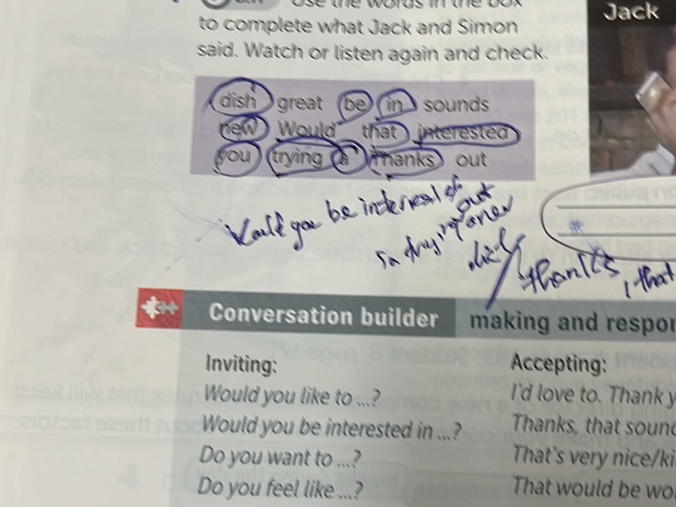 Complete the sentence using the words in the | StudyX