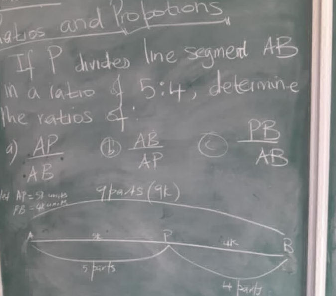 If P divides line segment AB in a ratio of | StudyX