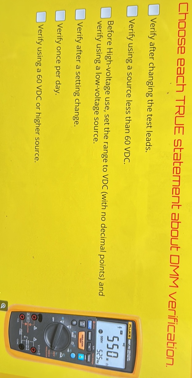 Choose each TRUE statement about DMM | StudyX