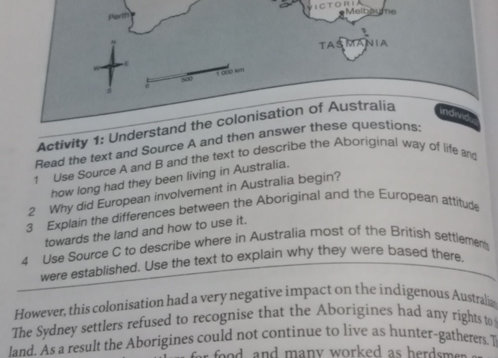 Activity 1: Understand the colonisation of | StudyX