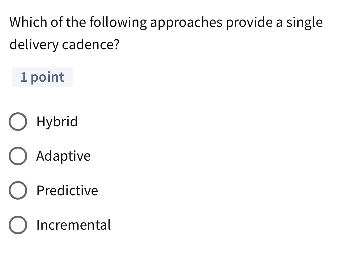 Which of the following approaches provide a | StudyX