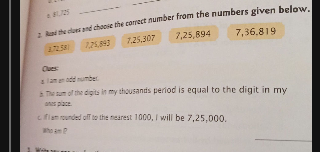 2. Read the clues and choose the correct | StudyX
