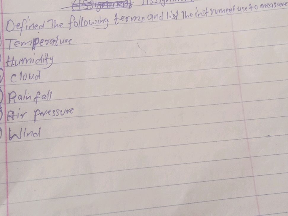 Defined the following terms and list the | StudyX