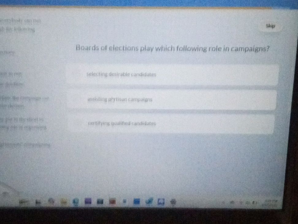 Boards of elections play which following | StudyX