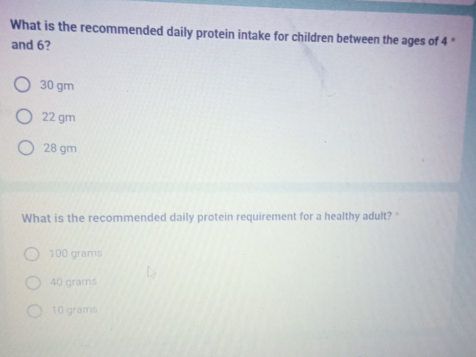 What is the recommended daily protein intake | StudyX