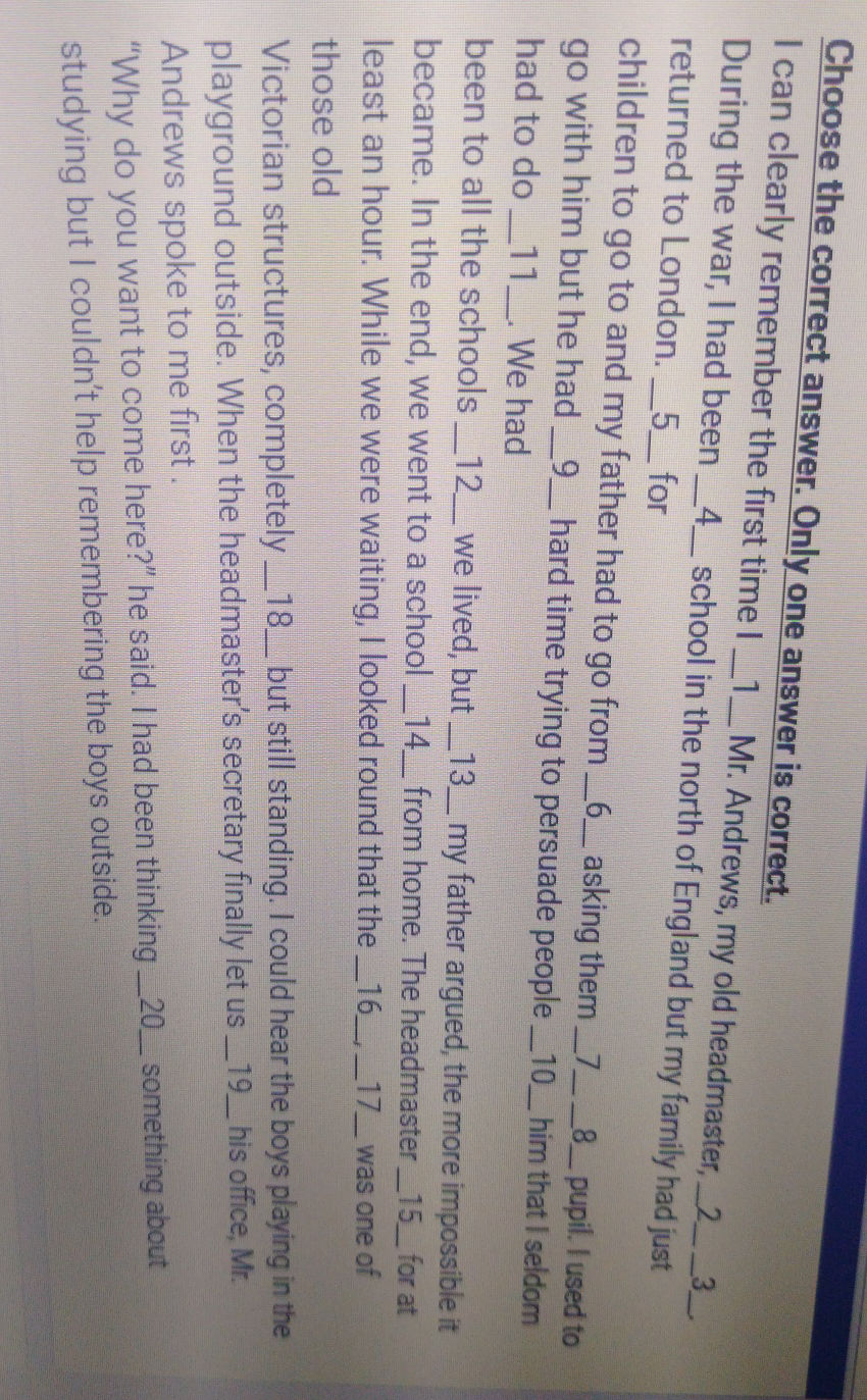 Choose the correct answer. Only one answer | StudyX