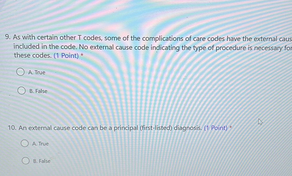 9. As with certain other T codes, some of | StudyX