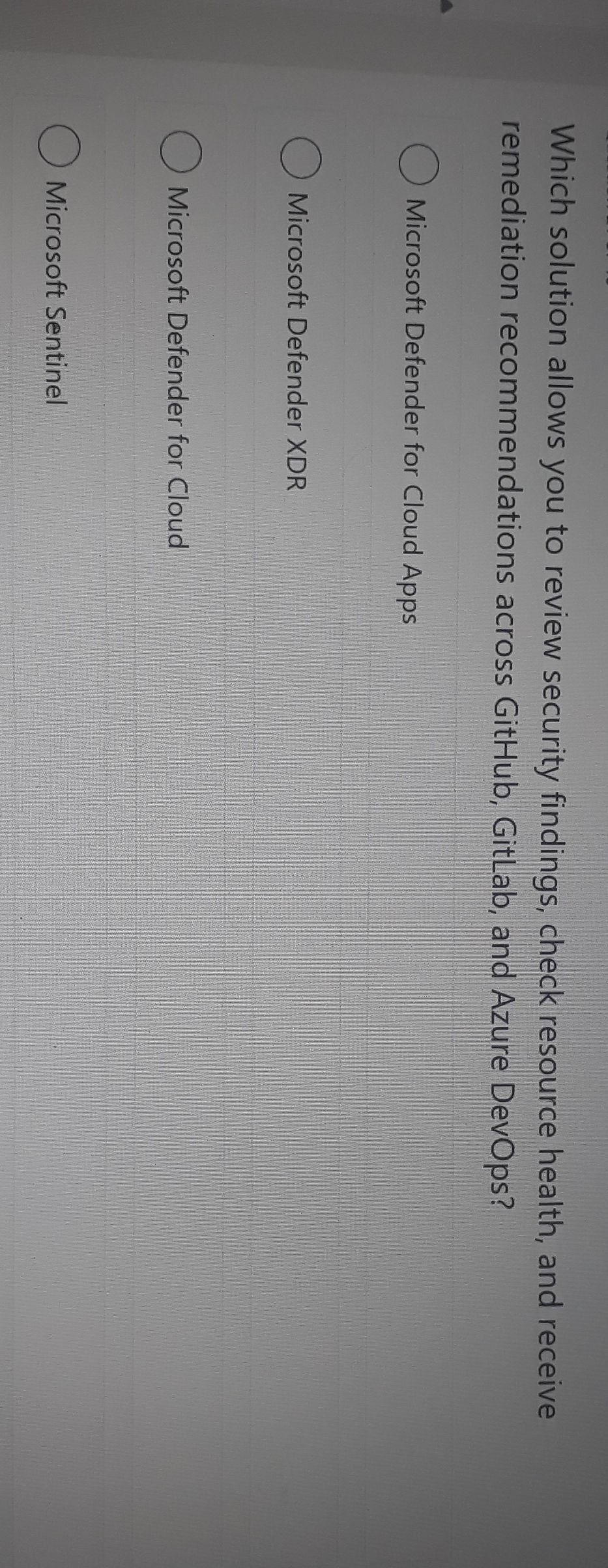 Which solution allows you to review security | StudyX