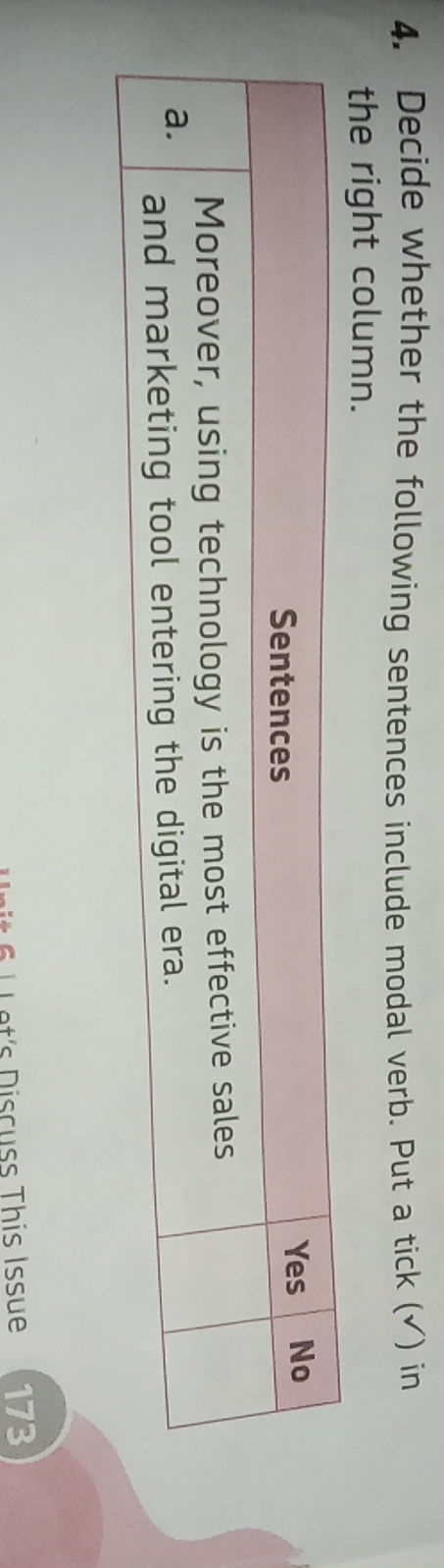 4. Decide whether the following sentences | StudyX