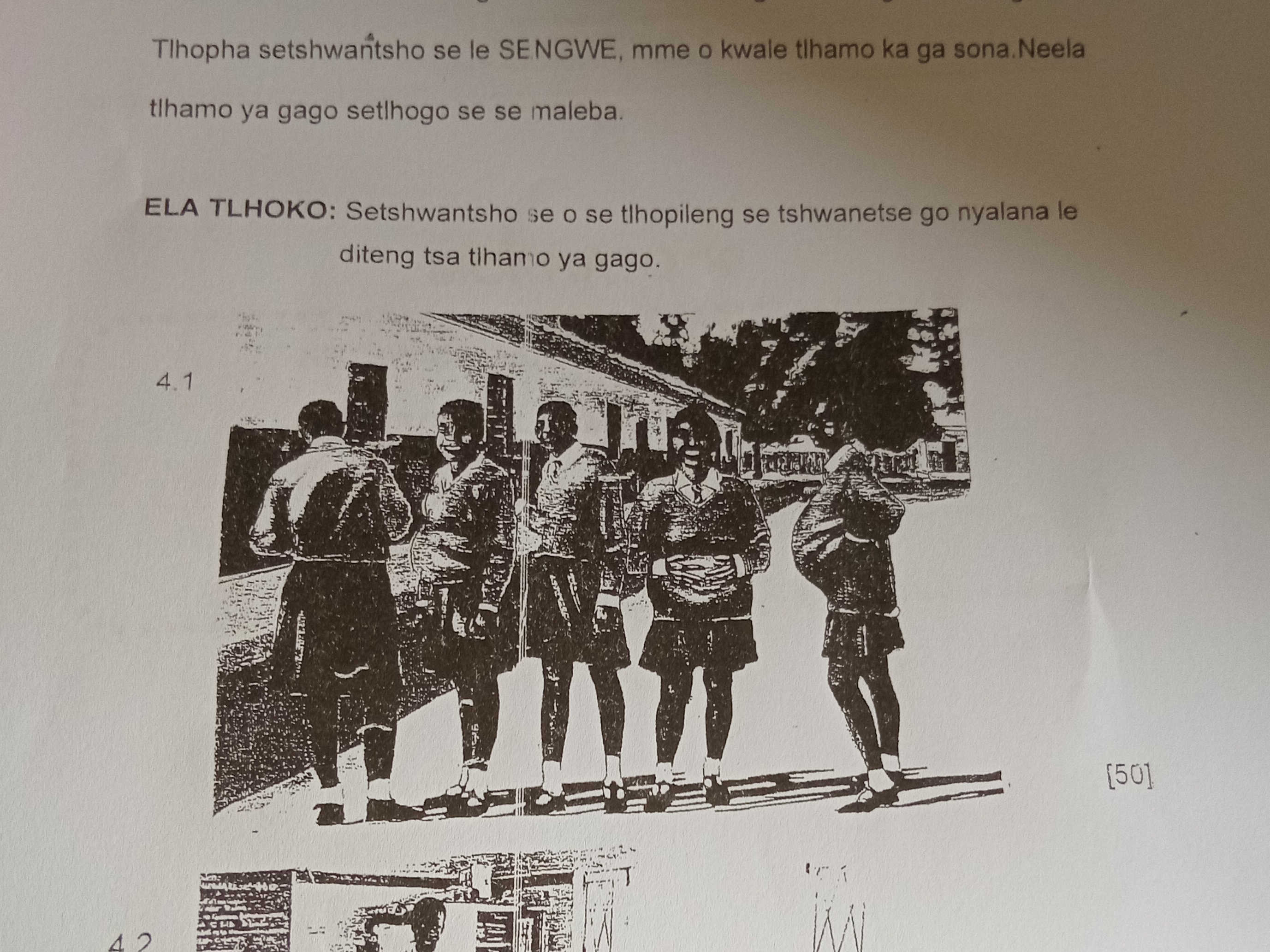 Tlhopha setshwantsho se le SENGWE, mme o | StudyX