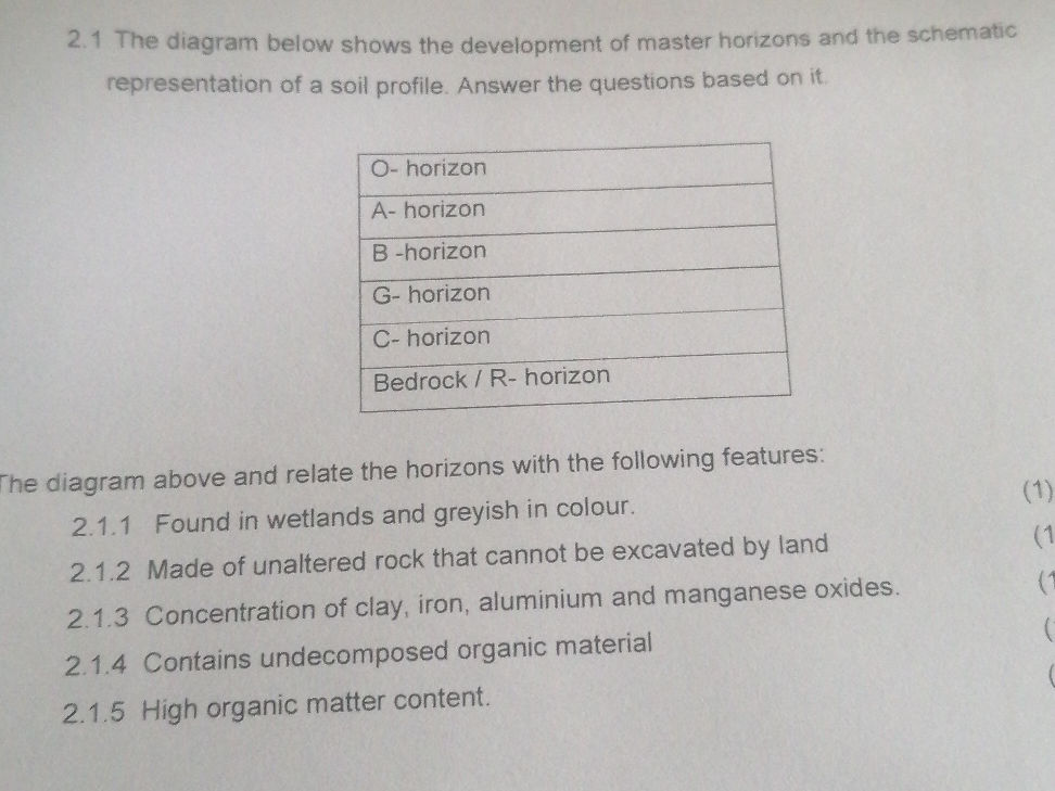 2.1 The diagram below shows the development | StudyX