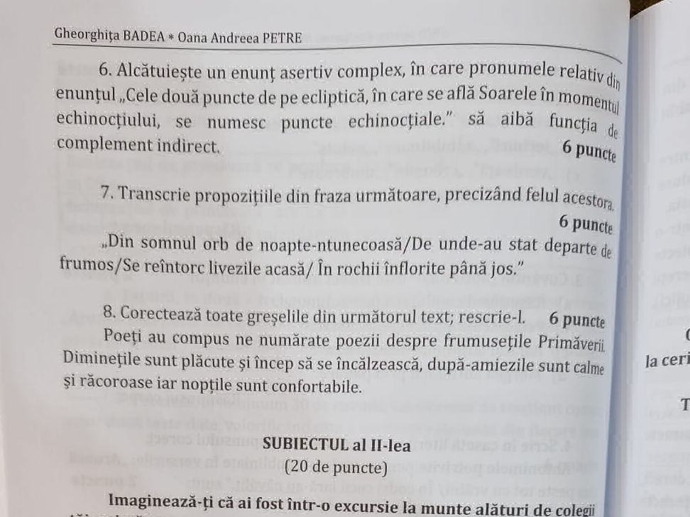 6. Alcătuieste un enunț asertiv complex, în | StudyX