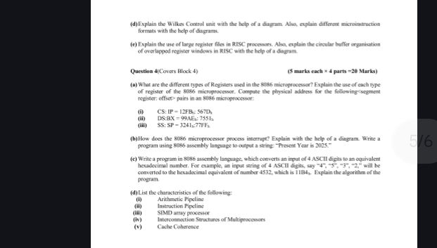 (d) Explain the Wilkes Control unit with the | StudyX