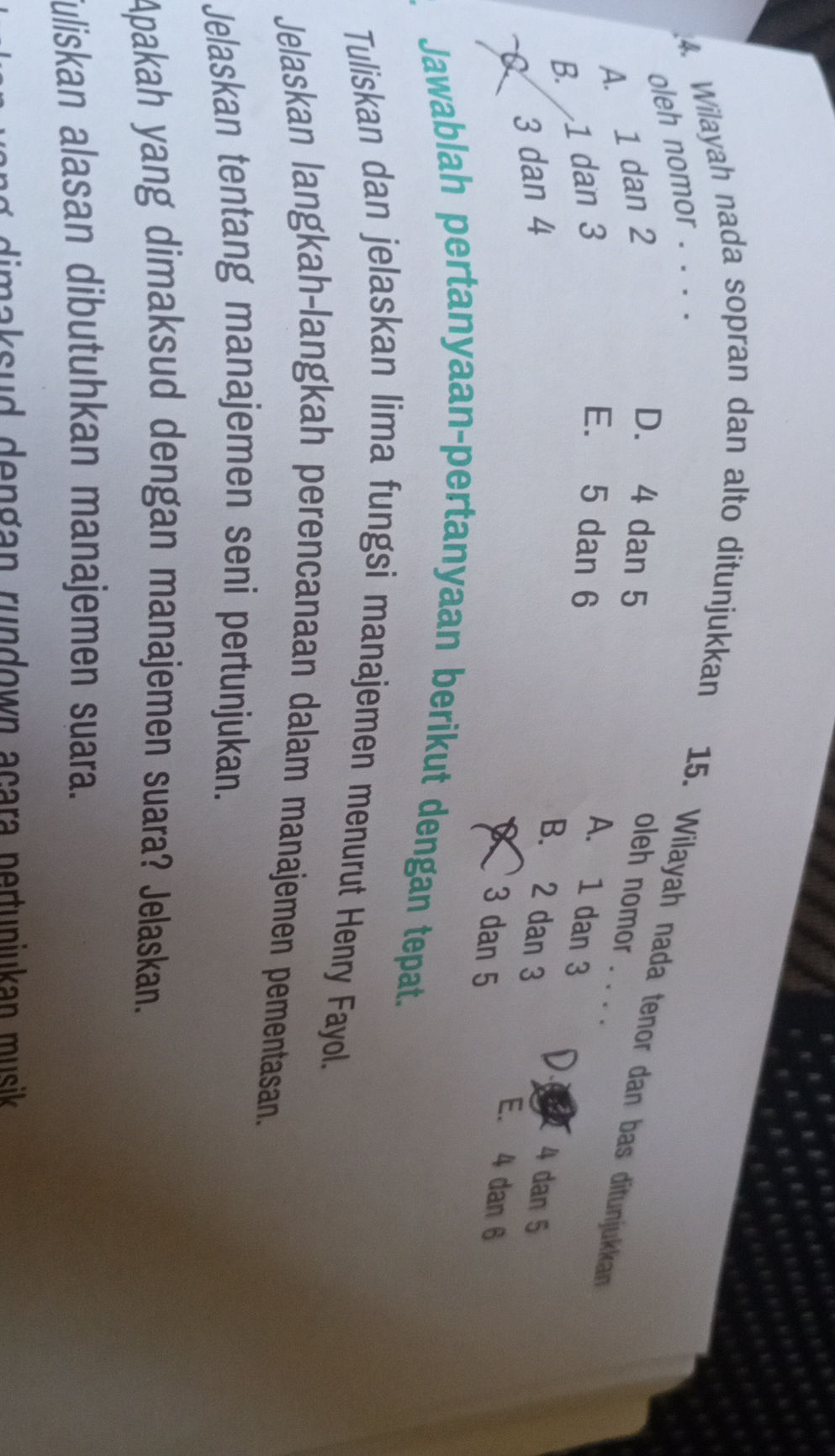 4. Wilayah nada sopran dan alto ditunjukkan | StudyX