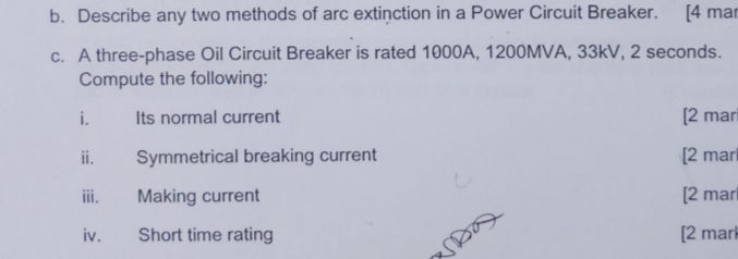 b. Describe any two methods of arc | StudyX