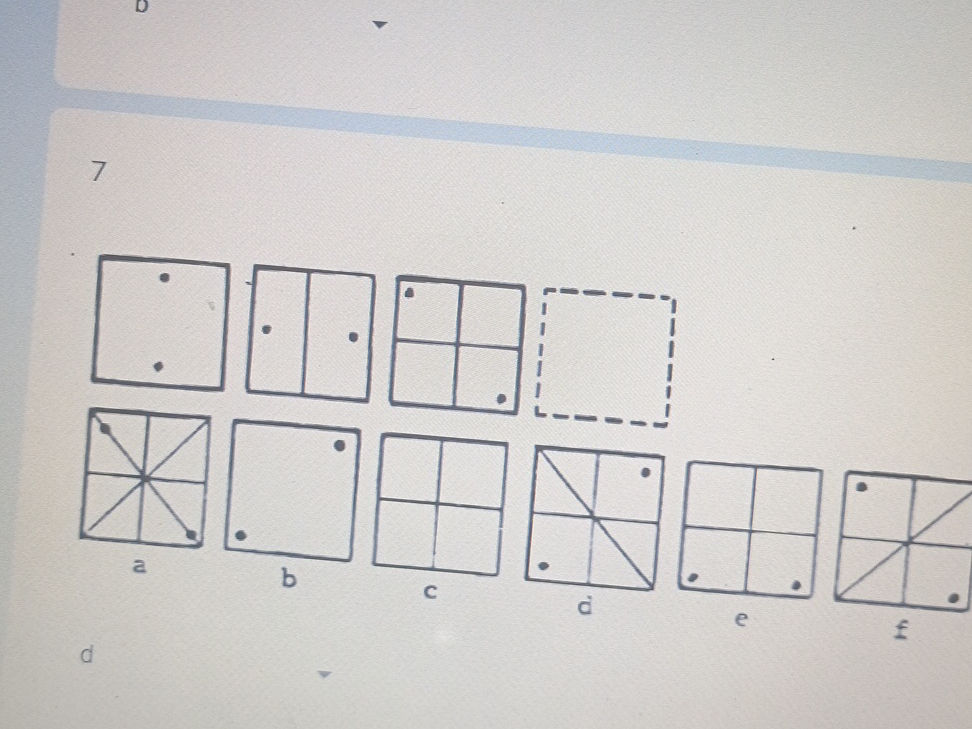 7 Identify the pattern and select the next | StudyX