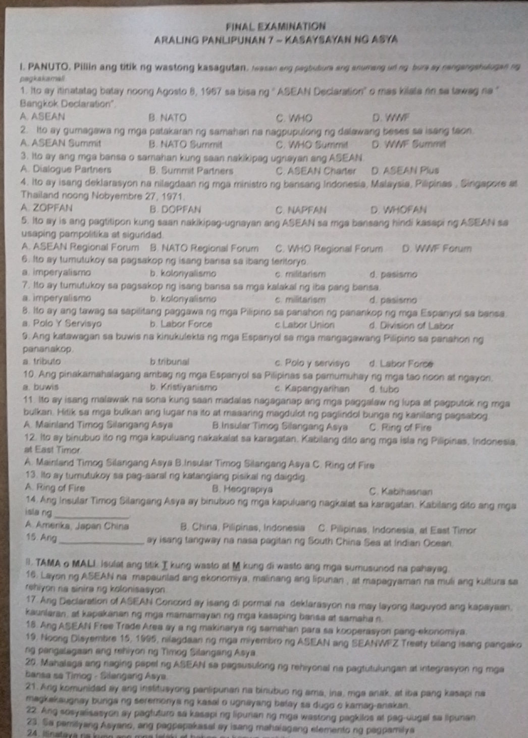 1. Ito ay itinatatag batay noong Agosto 8, | StudyX
