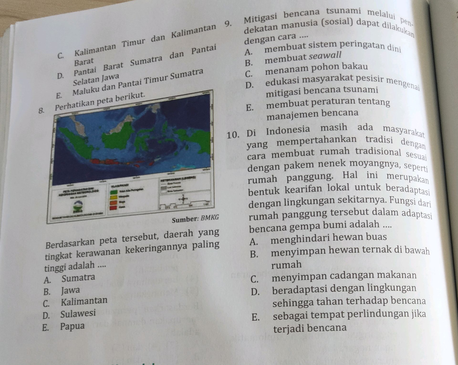 8. Perhatikan peta berikut. Berdasarkan | StudyX