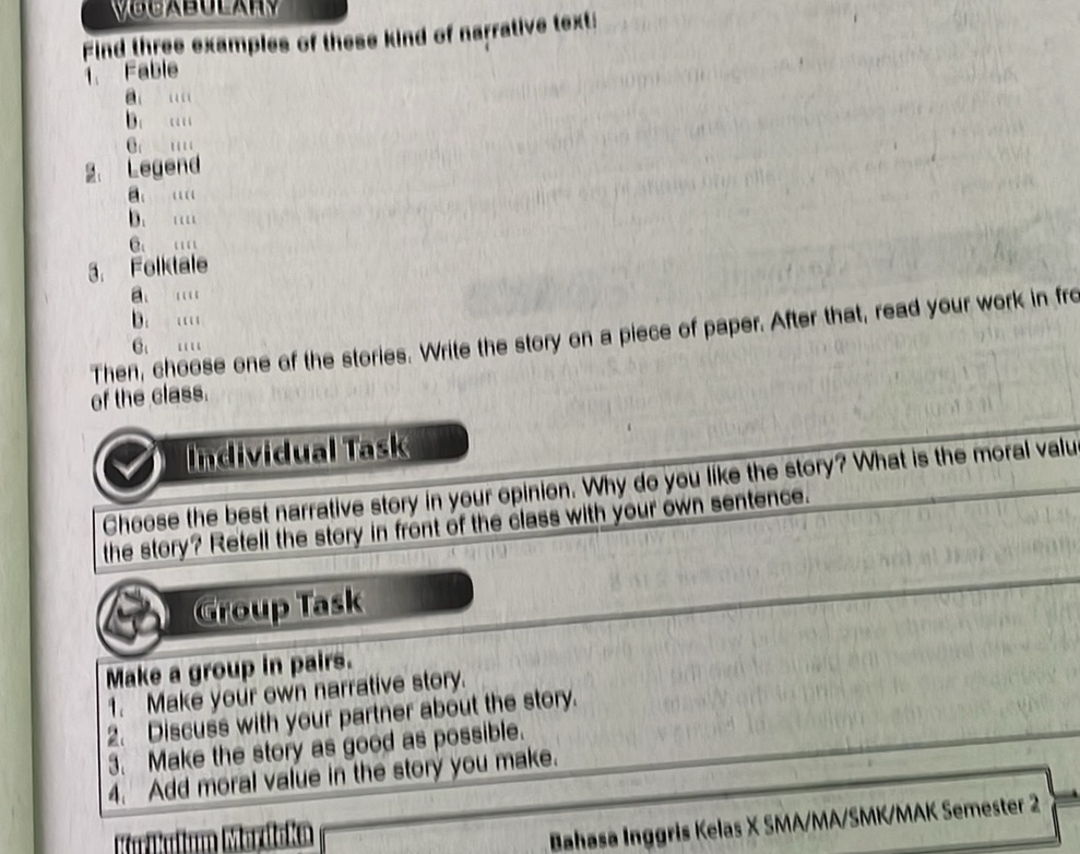 Find three examples of these kind of | StudyX