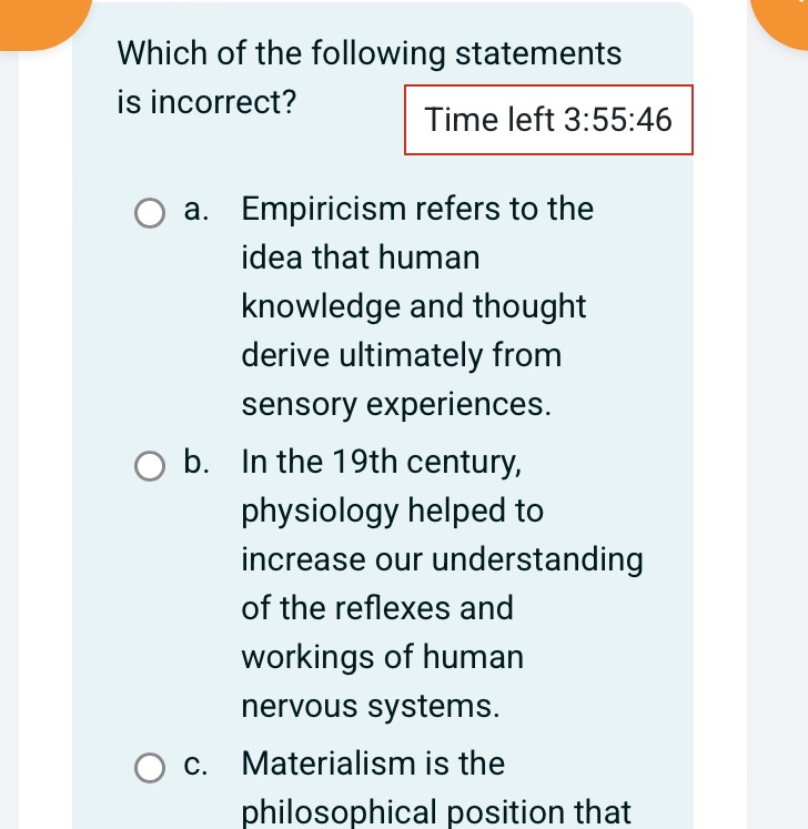 Which of the following statements is | StudyX