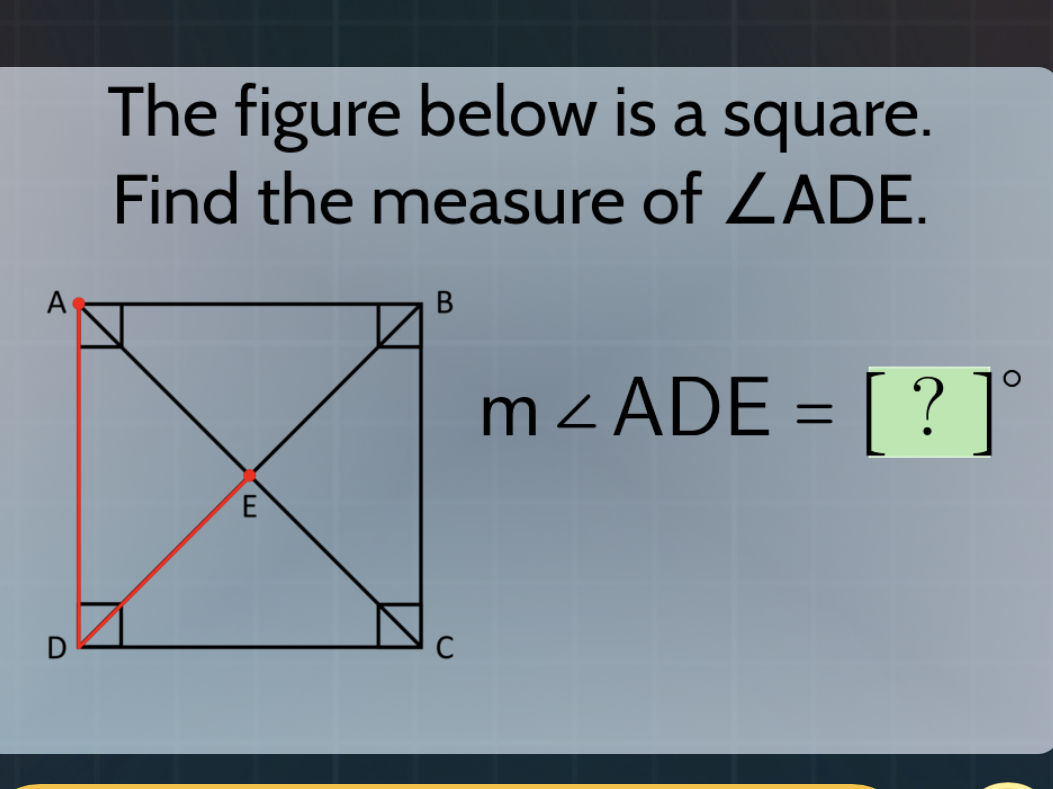 The figure below is a square. Find the | StudyX