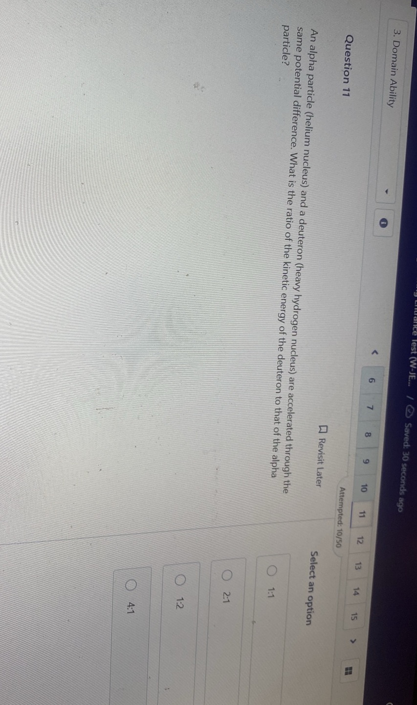 Question 11 An alpha particle (helium | StudyX