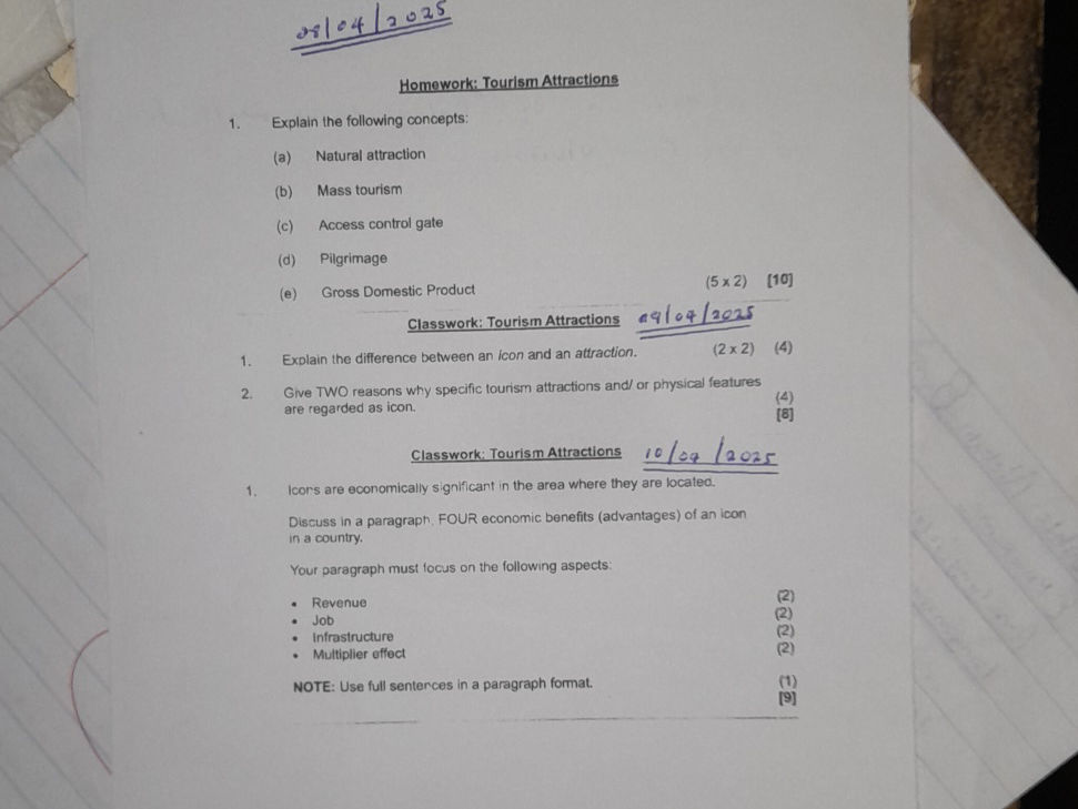 1. Explain the following concepts: (a) | StudyX