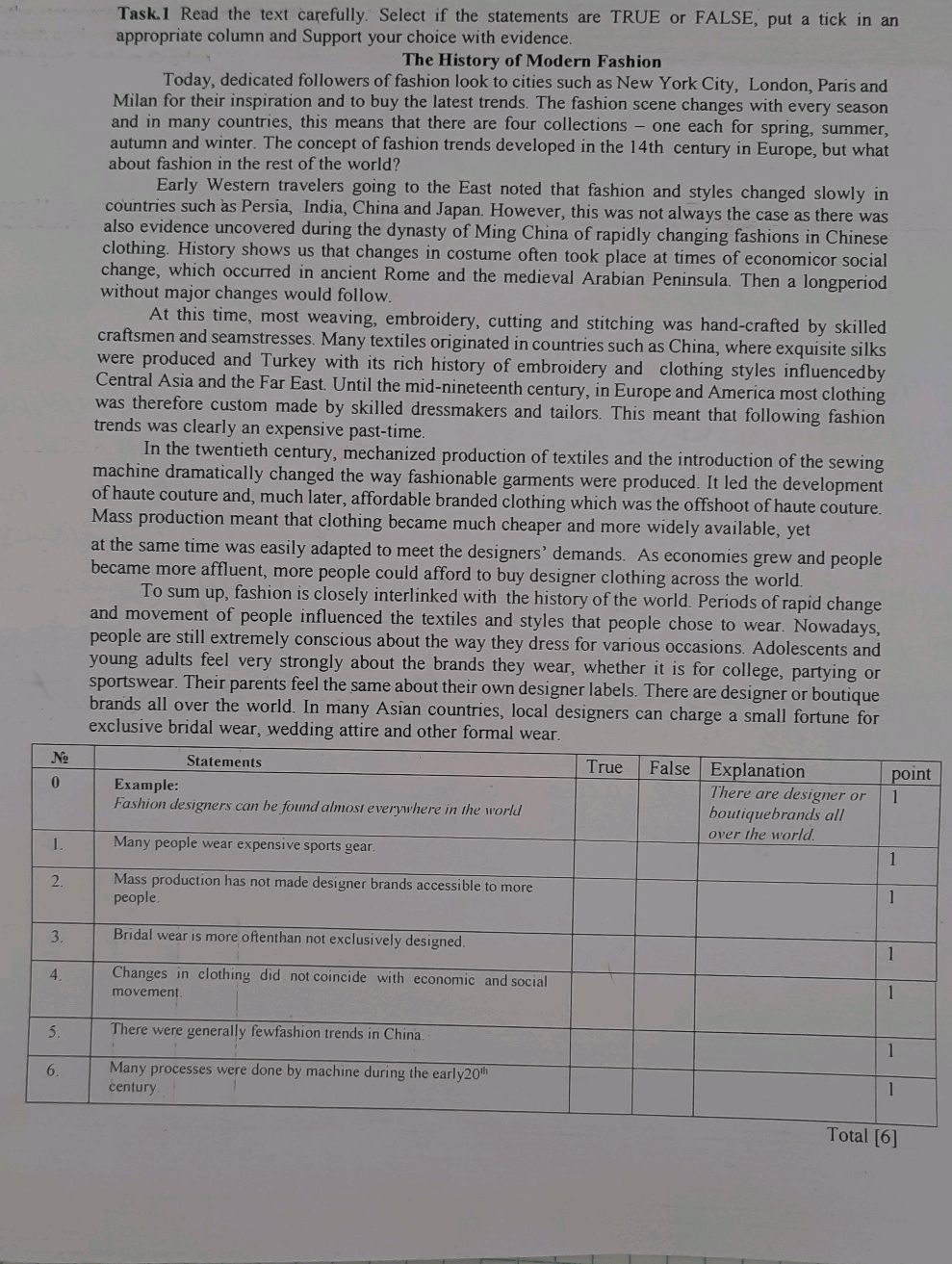 Task.1 Read the text carefully. Select if | StudyX