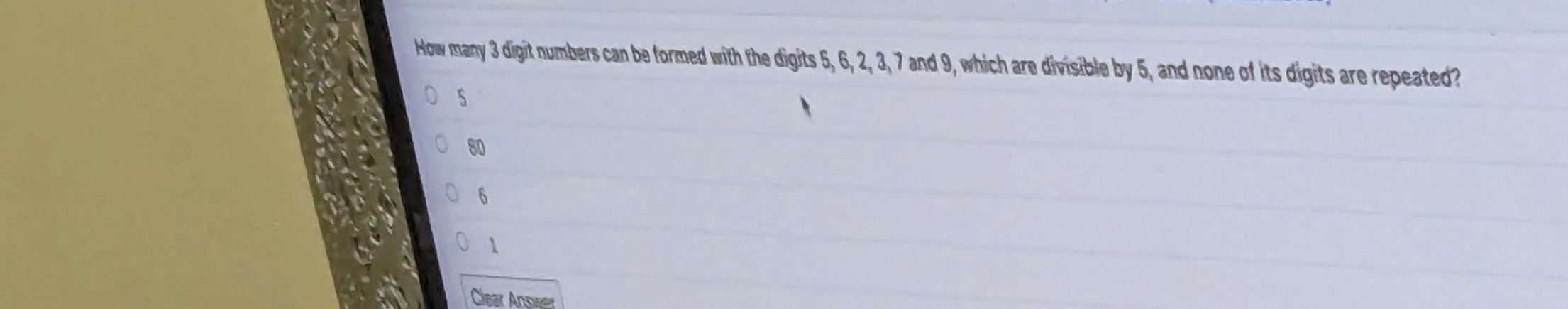 How many 3 digit numbers can be formed with | StudyX