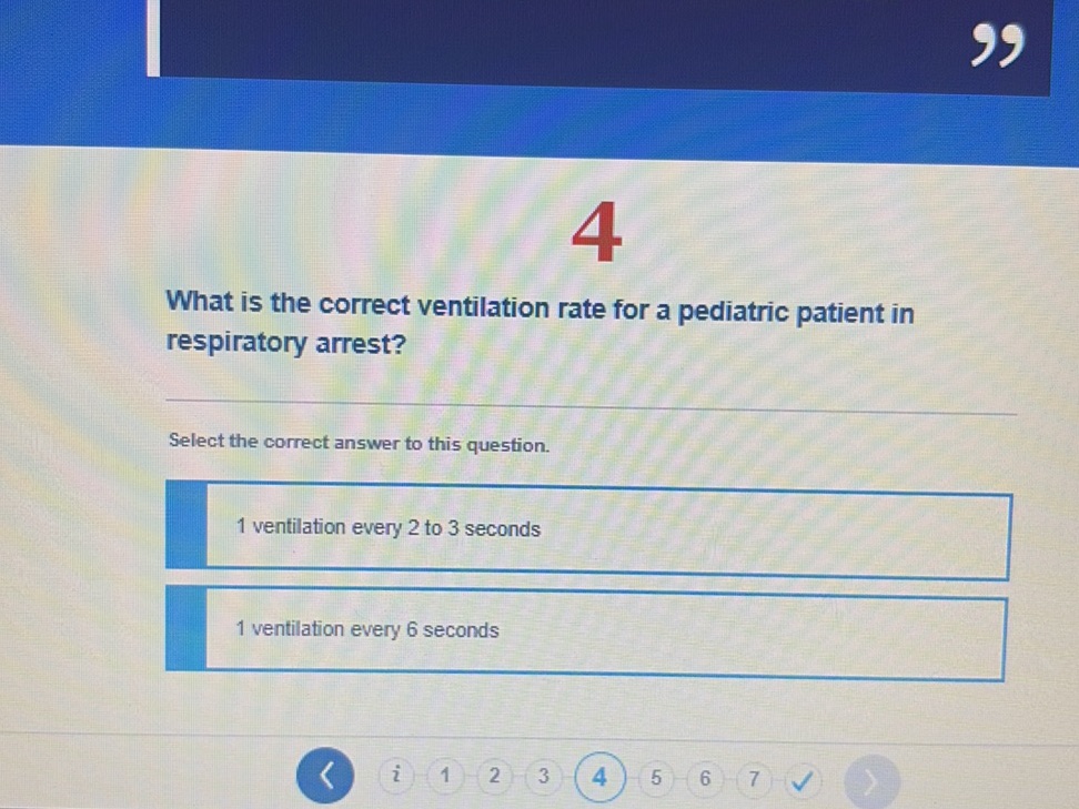 What is the correct ventilation rate for a