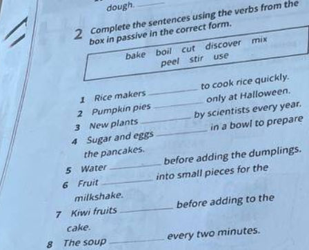 Complete the sentences using the verbs from | StudyX