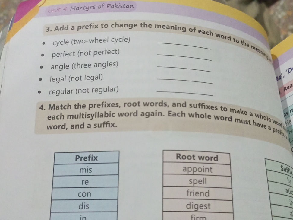 3. Add a prefix to change the meaning of | StudyX