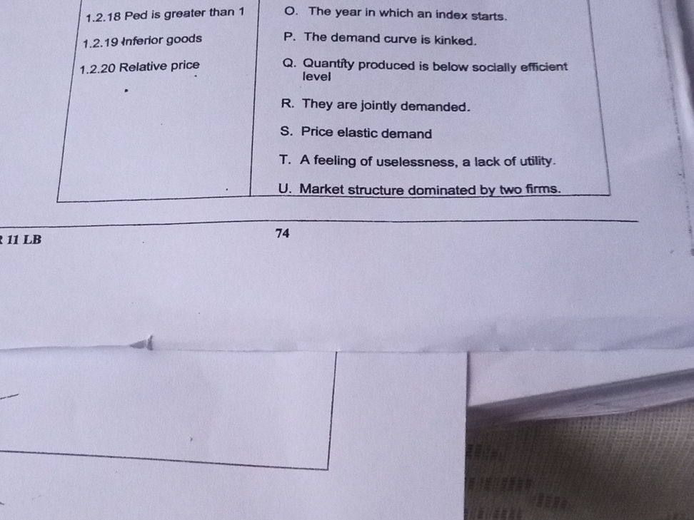1. 2.18 Ped is greater than 1 1. 2.19 | StudyX