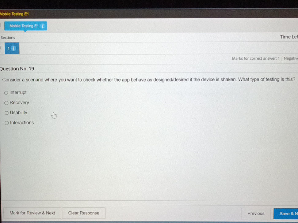 Question No. 19 Consider a scenario where | StudyX