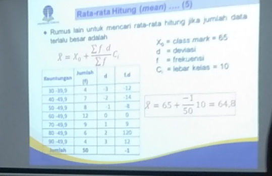 Rata-rata Hitung (mean) ... (5) Rumus lain | StudyX