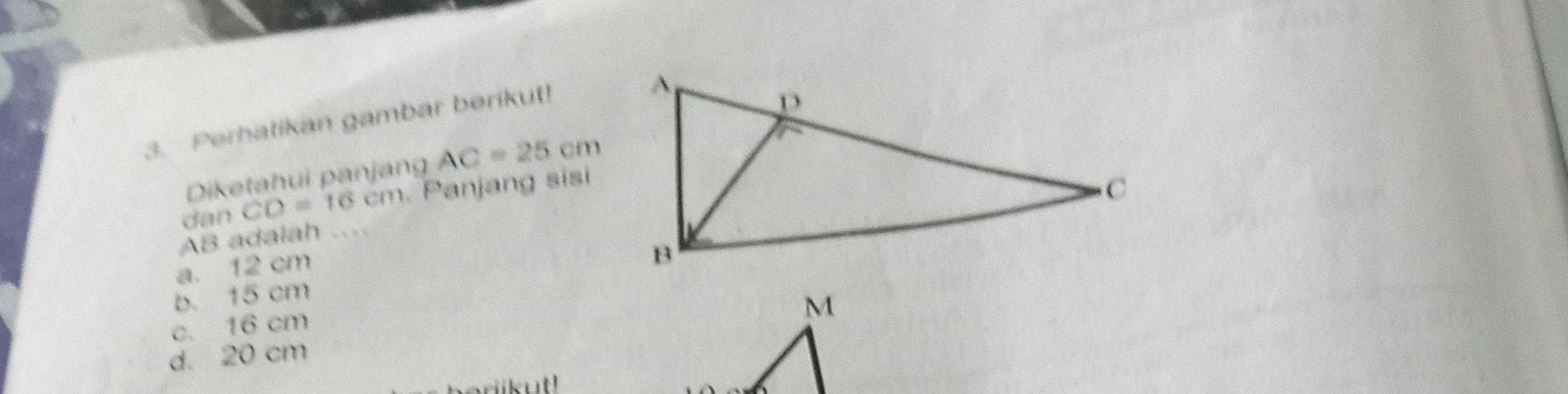 3. Perhatikan gambar berikut! Diketahui | StudyX