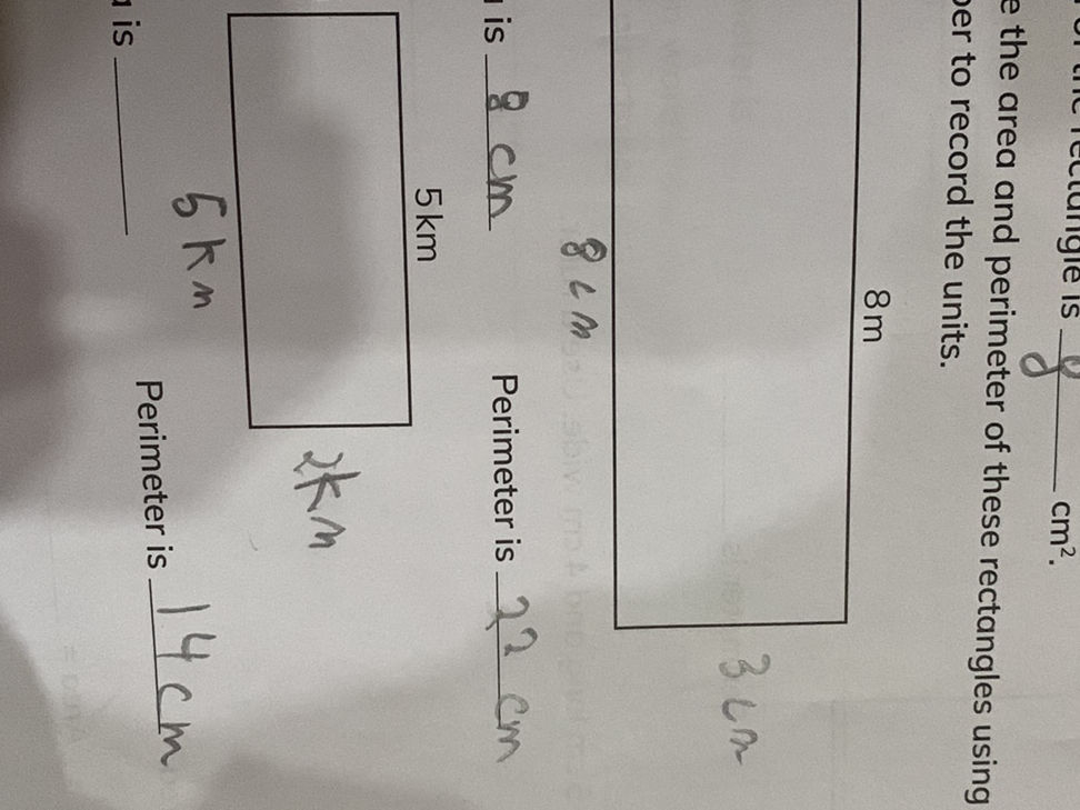 Find the area and perimeter of these | StudyX