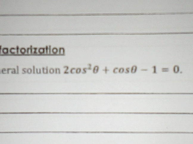 Find the general solution of the equation: | StudyX