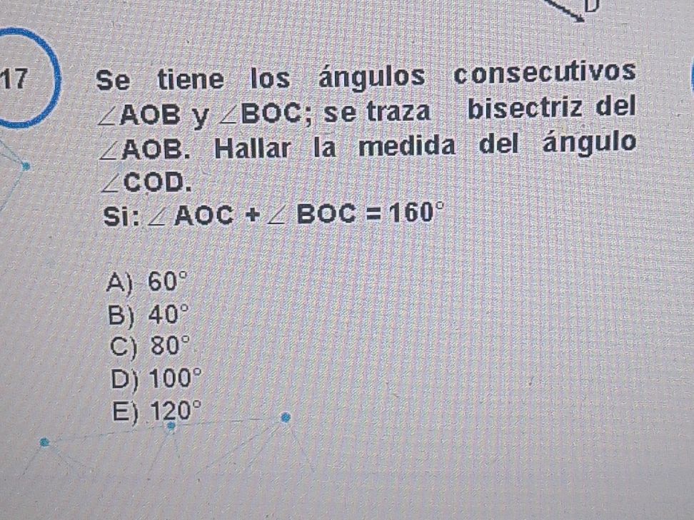 Se Tiene Los ángulos Consecutivos Aob Y Studyx