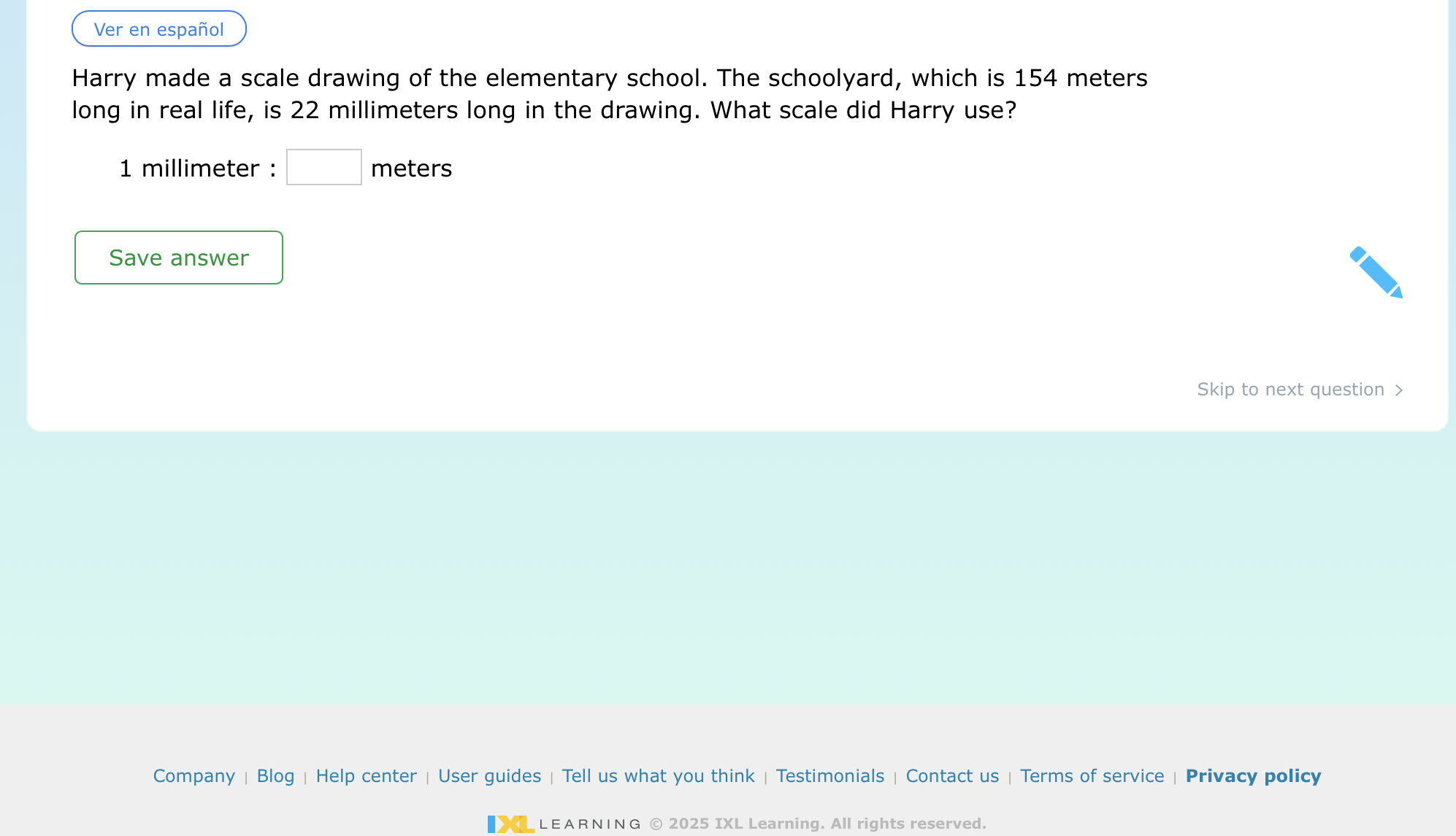 Harry made a scale drawing of the elementary | StudyX