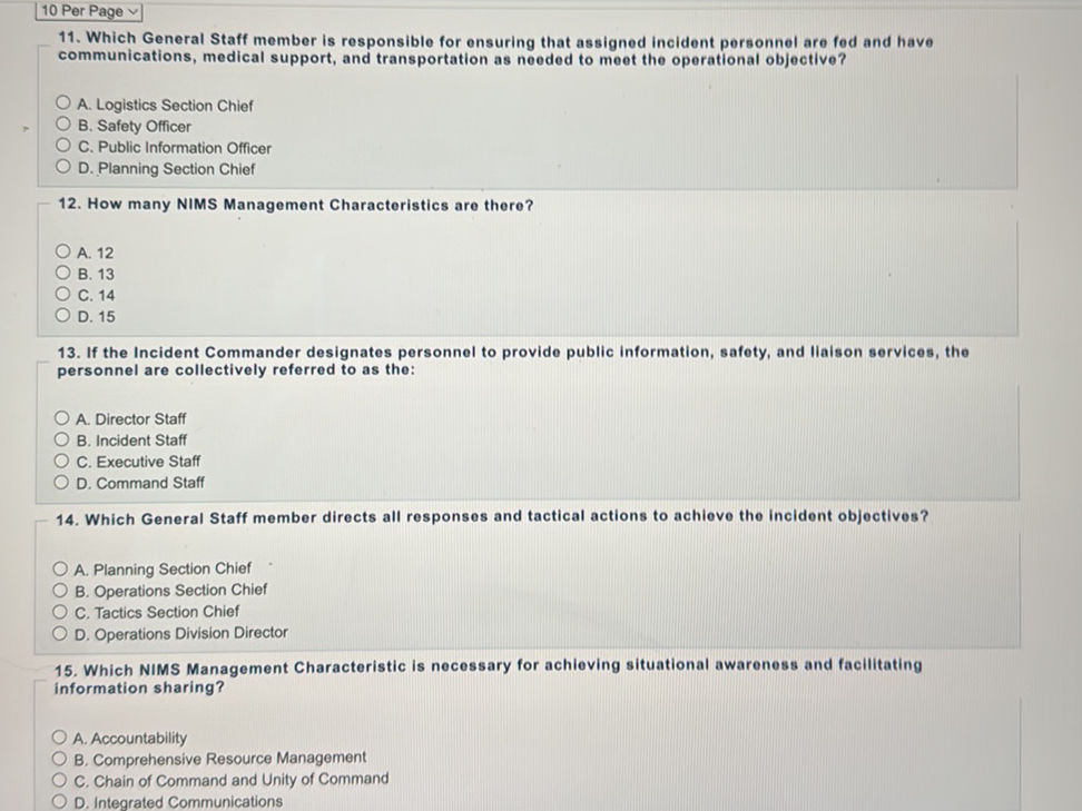 11. Which General Staff member is | StudyX