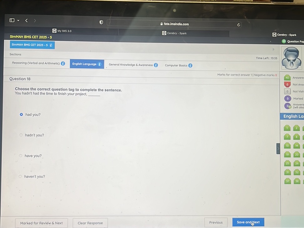 Choose the correct question tag to complete | StudyX