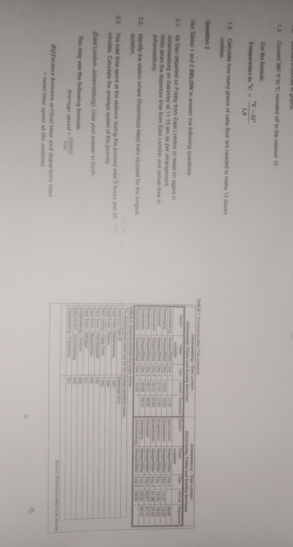 1.3. Convert 360 °F to °C, rounded off to | StudyX